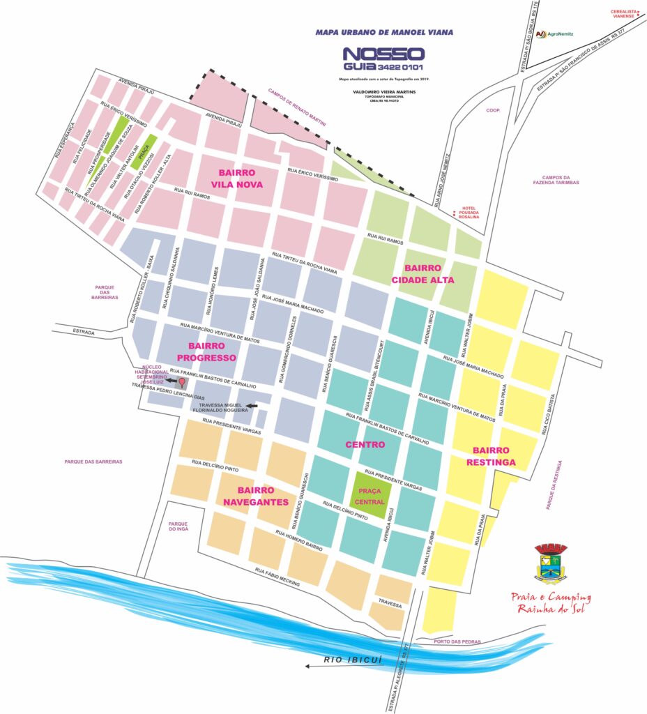 Mapa Urbano - Prefeitura de Manoel Viana