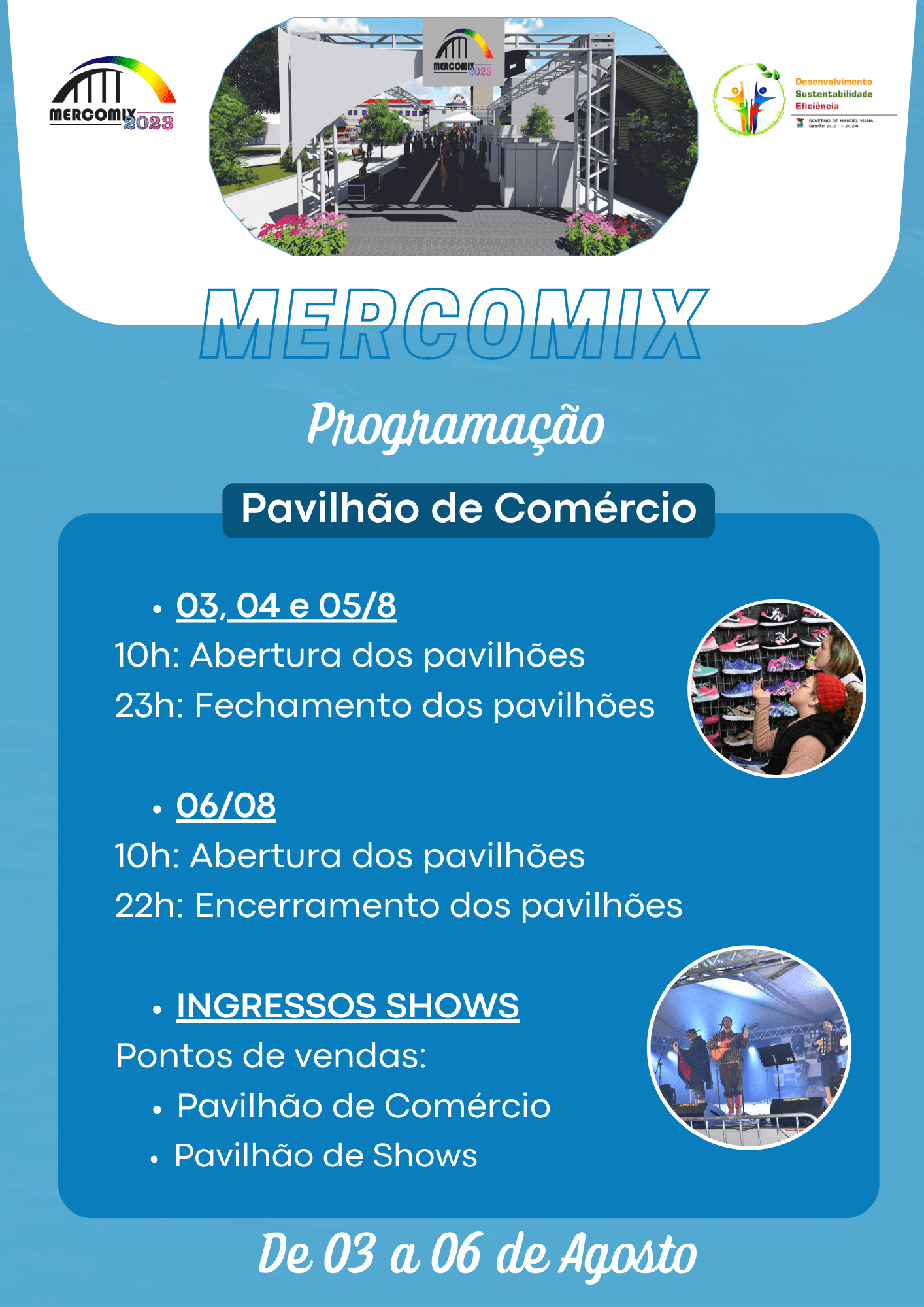Executivo divulga programação da Mercomix 2023 - Prefeitura de Manoel Viana